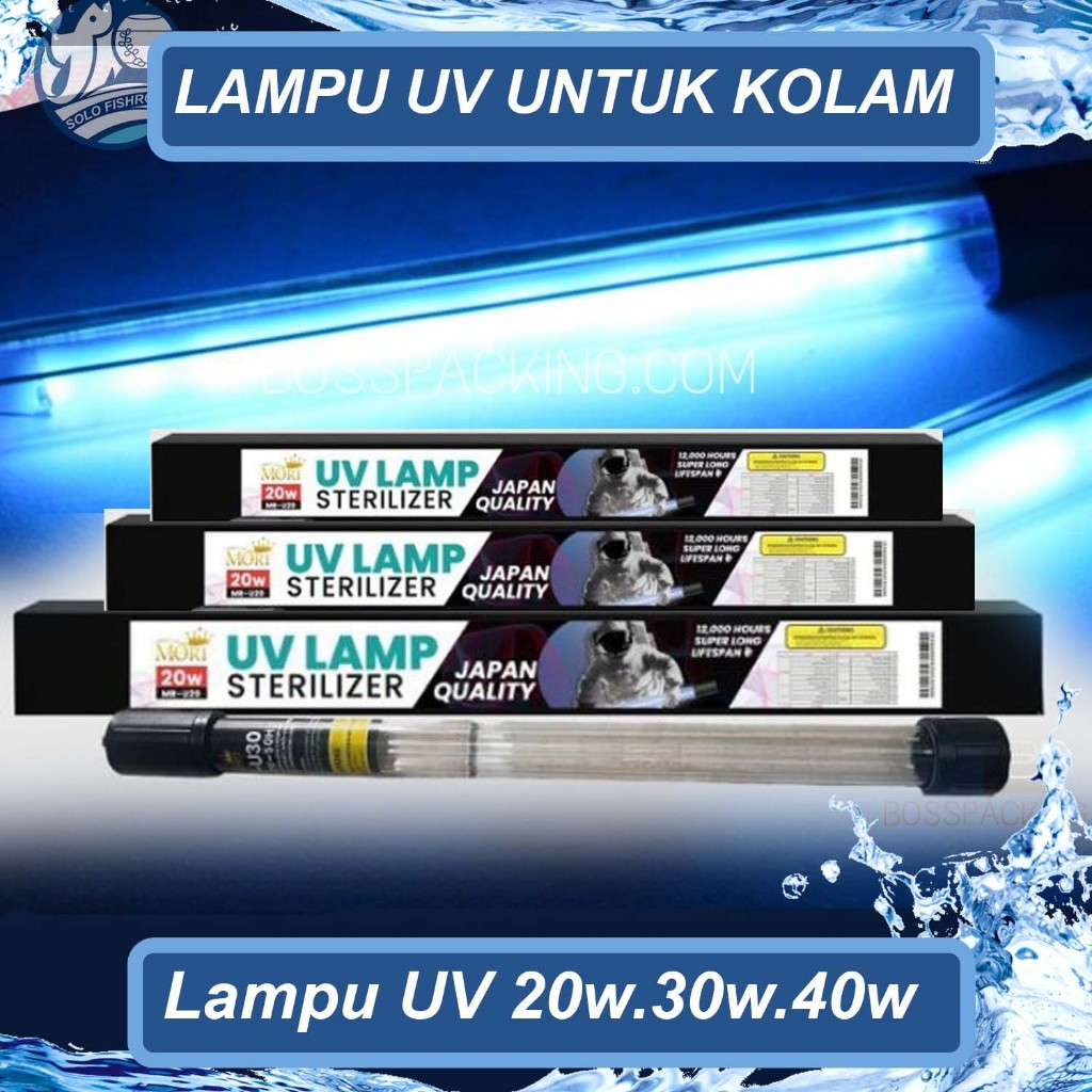 Jual LAMPU UV Sterilisasi Aquarium dan Kolam MORI UV 5 watt. 9watt. 13watt. 20 Watt Lampu UV ...