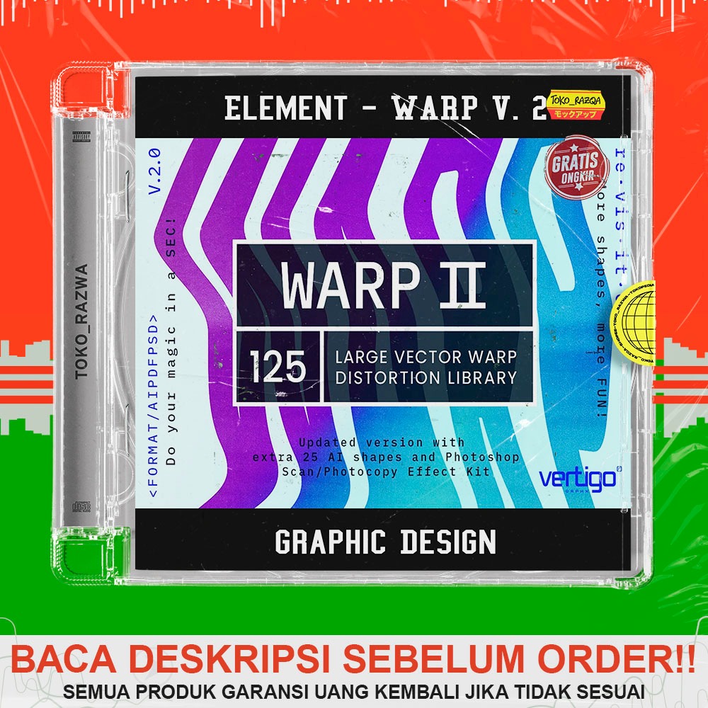 Jual Graphic Design - Element - WARP V. 2.0 - 170824 | Shopee Indonesia