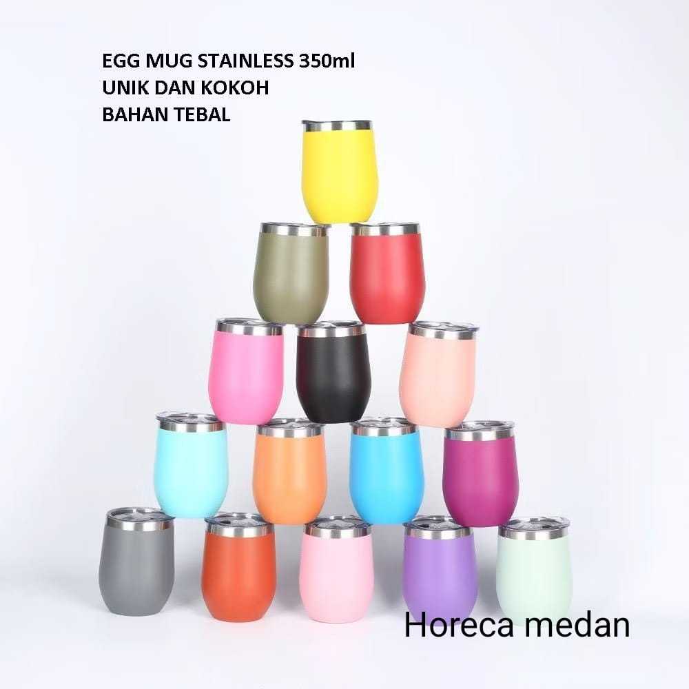 Jual MUG WARMER TELUR STAINLESS STEEL/ TUMBLER KOPI / TRAVEL CUP 360 ML ...