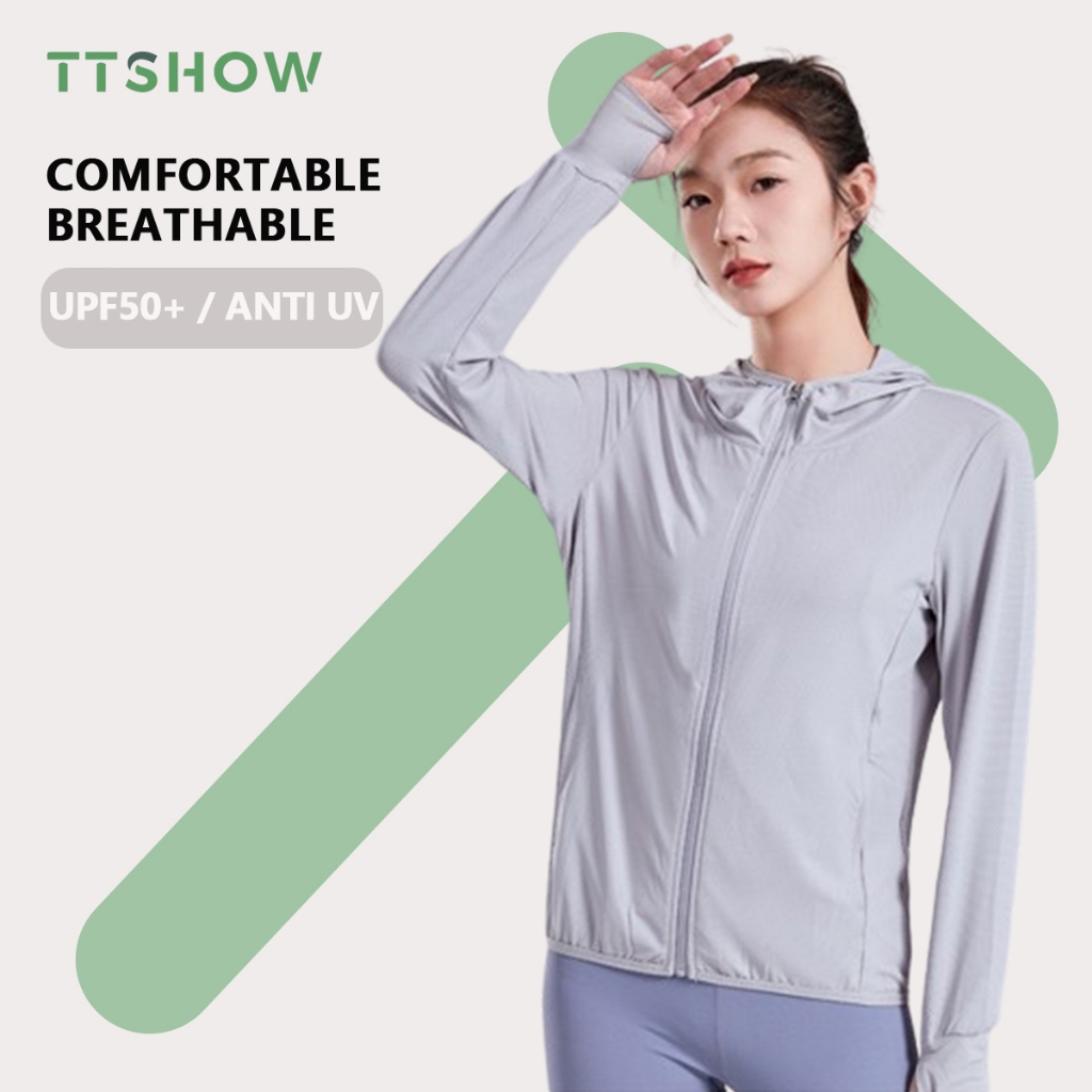 Jual TTSHOW Jaket Anti UV Jaket Wanita Pelindung Matahari UV Protection UPF50+ Breathable ...