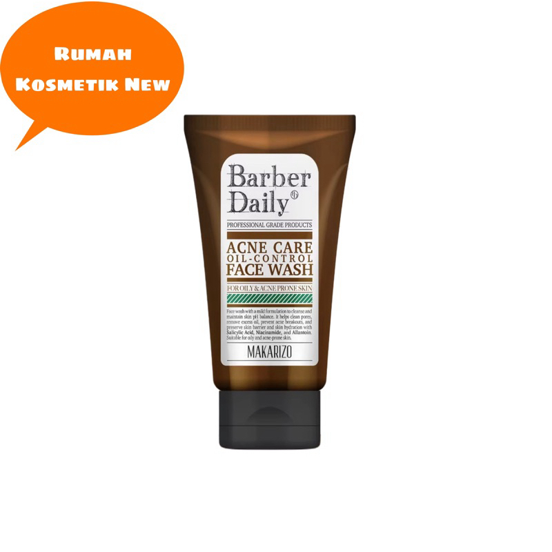Jual Makarizo Professional Barber Daily Acne Care Oil Control Face Wash ...
