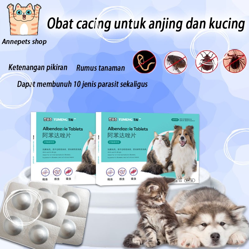 Jual Obat cacing untuk kucing dan anjing, membunuh cacing tambang ...