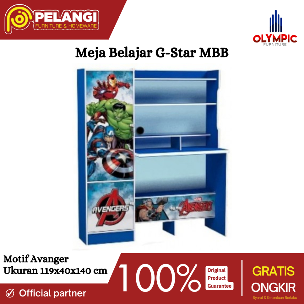 Jual Meja Belajar Olympic G-Star MBB | Meja Belajar | Meja Belajar ...