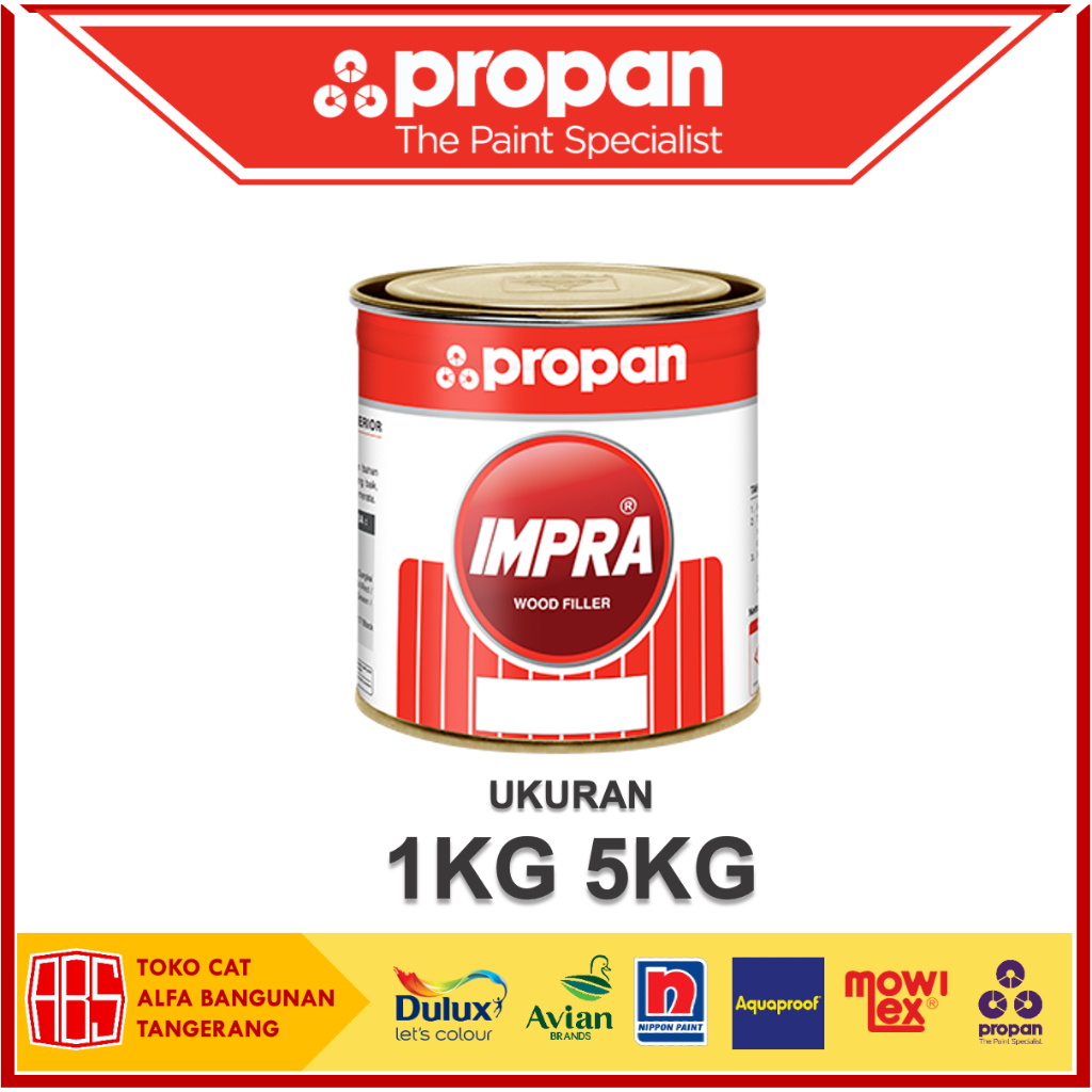 Jual Cat Propan Impra Wood Filler 1KG / 5KG - Dempul Kayu | Shopee ...