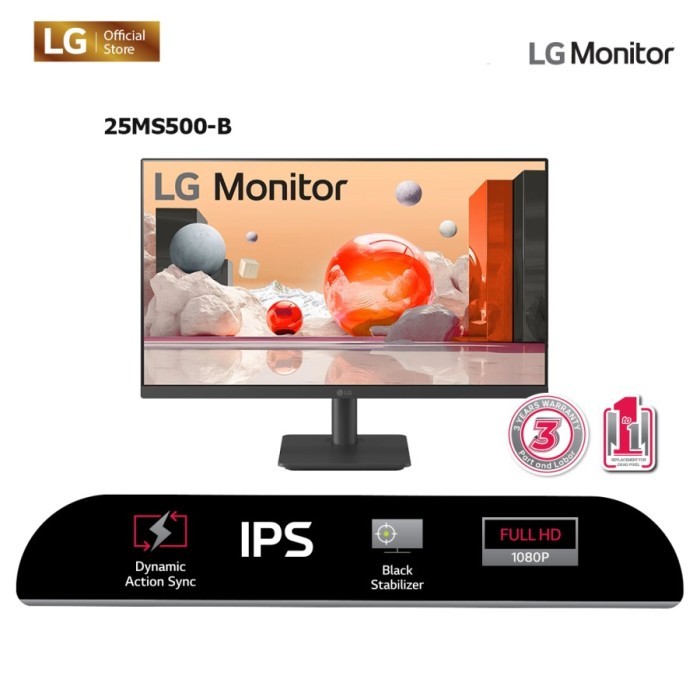 Jual LG 25MS500-B Monitor LED (25"/FHD/IPS/100Hz/2xHDMI) | Shopee Indonesia