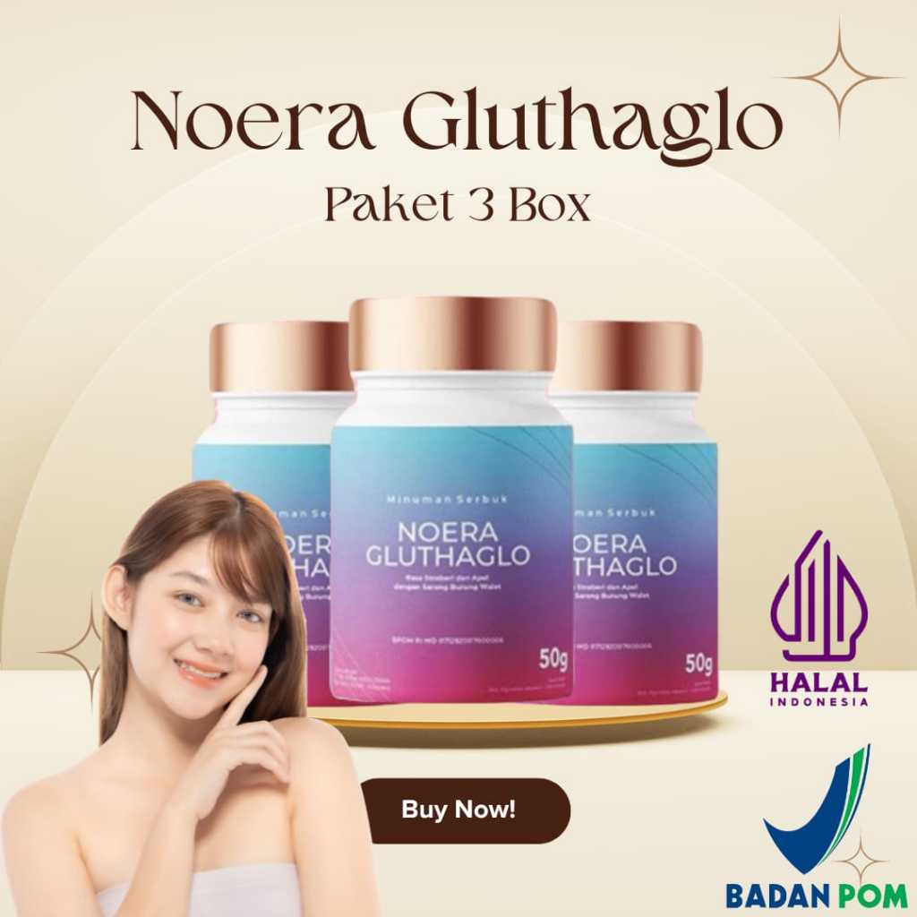 Jual (Paket 3 Box) Noera Glutha Booster Original 10x Extra Whitening ...