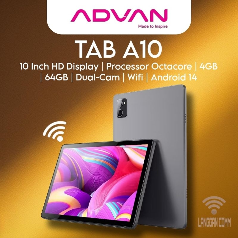 Jual Advan Tab A10 Wifi Processor Octacore 10 inch Ram 4GB Storage 64GB ...
