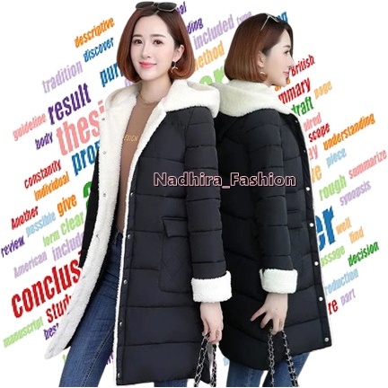 Jual JAKET JACKET JEKET MANTEL LAPIS DALAM BULU PANJANG JUBAH SEPAHA MUSIM DINGIN WINTER TEBAL ...