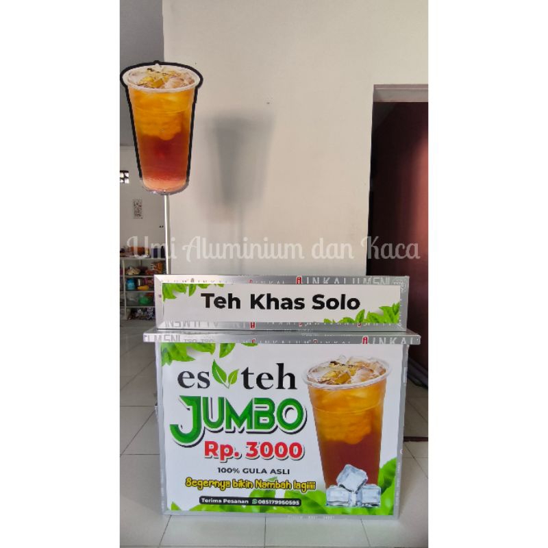 Jual Booth portable es teh jumbo sticker | Shopee Indonesia