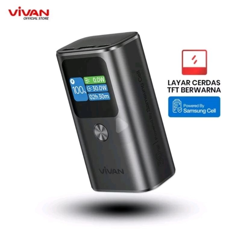 Jual VIVAN Smart Power Bank VPB-T10 | 10.000 mAh 30W Two-Way Fast ...