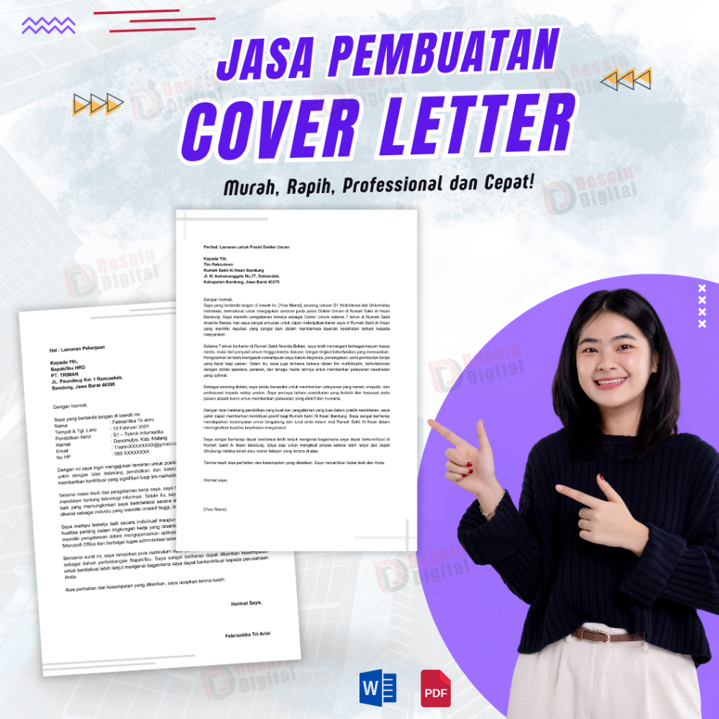 Jual Jasa Pembuatan Cover Letter - Surat Lamaran Kerja Professional | Shopee Indonesia