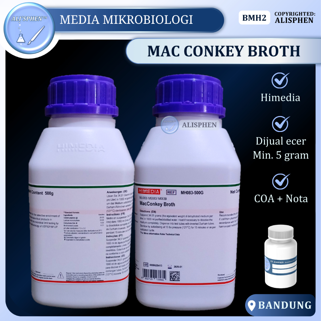 Jual [BMH2] MacConkey Broth Himedia | ED: 2029 | macconkey, Mac Conkey ...