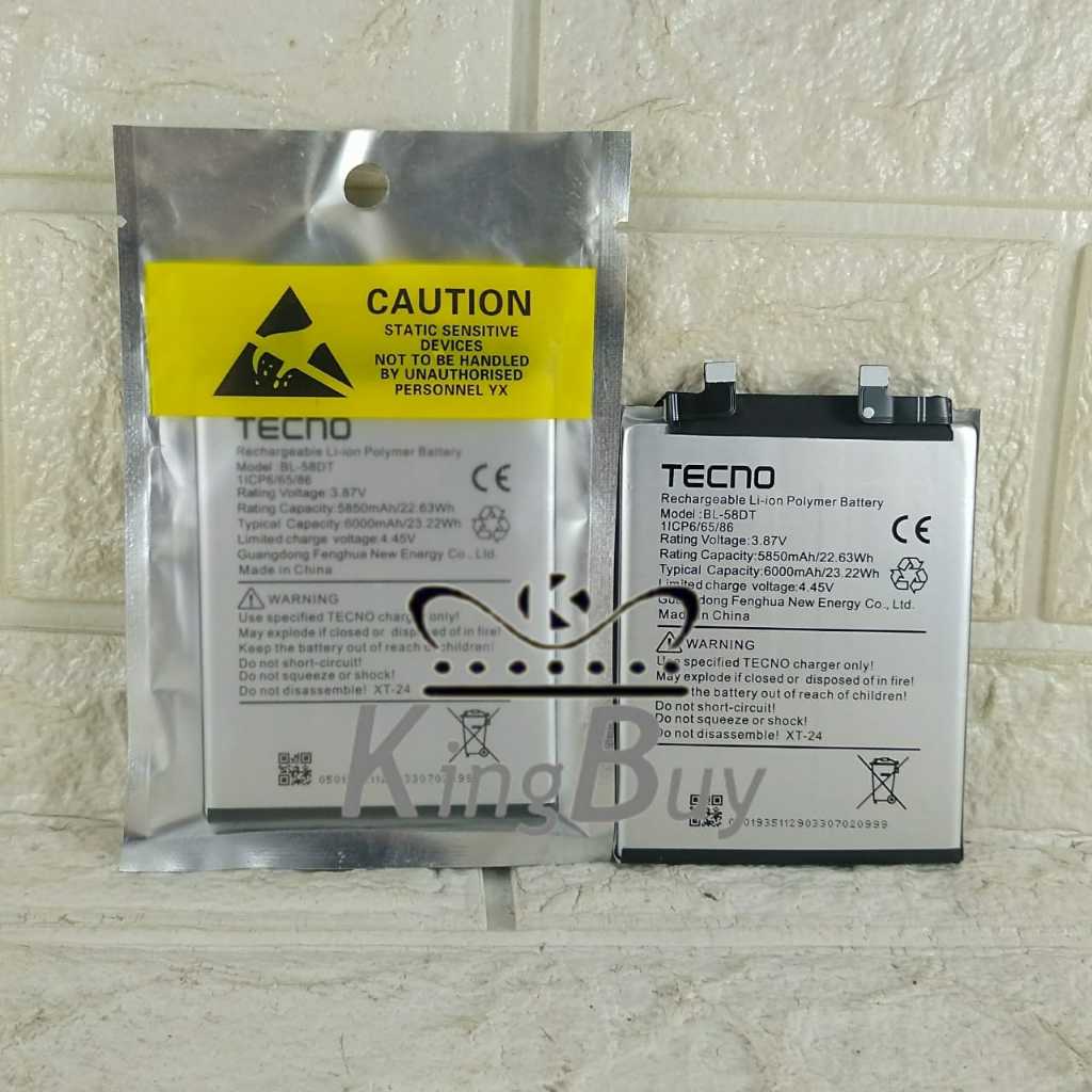 Jual Baterai TECNO POVA 4 PRO NFC LG8n BL-58DT BL58DT ORIGINAL Batre ...