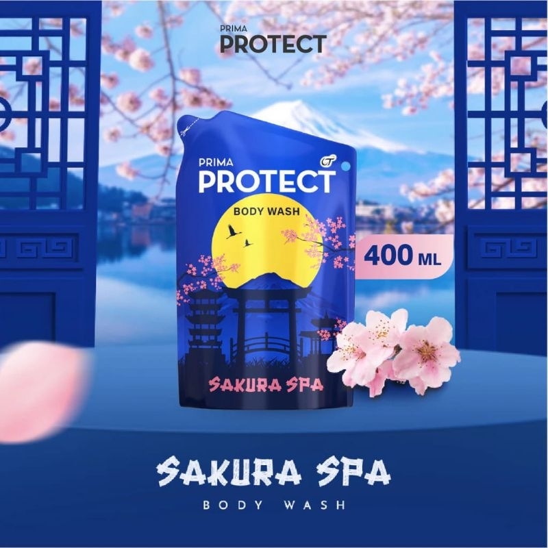 Jual Prima Protect+ Sakura SPA 400 ml / Sabun Cair Prima Protect+ ...