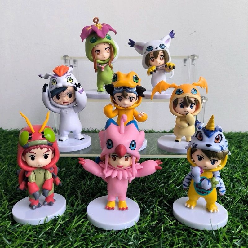 Jual Digimon figure COSPLAY: Agumon, Gabumon, Piyomon, Tentomon, Palmon ...