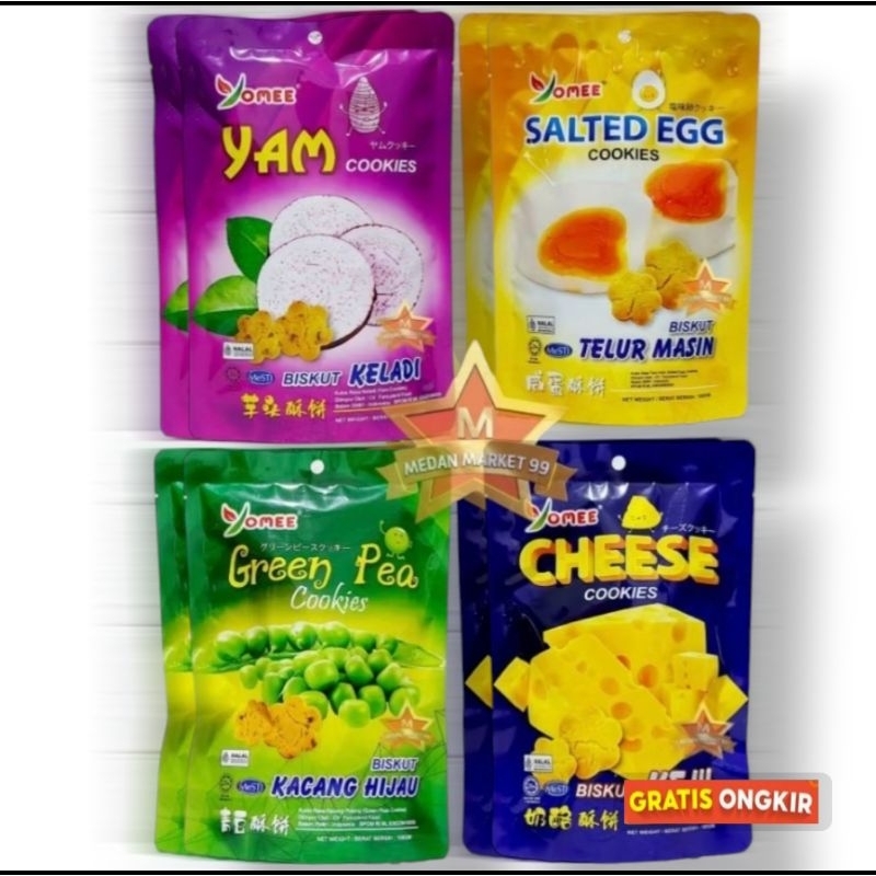 Jual [ 100% HALAL INDONESIA ] YOMEE COOKIES 100gr | YAM | SALTED EGG ...