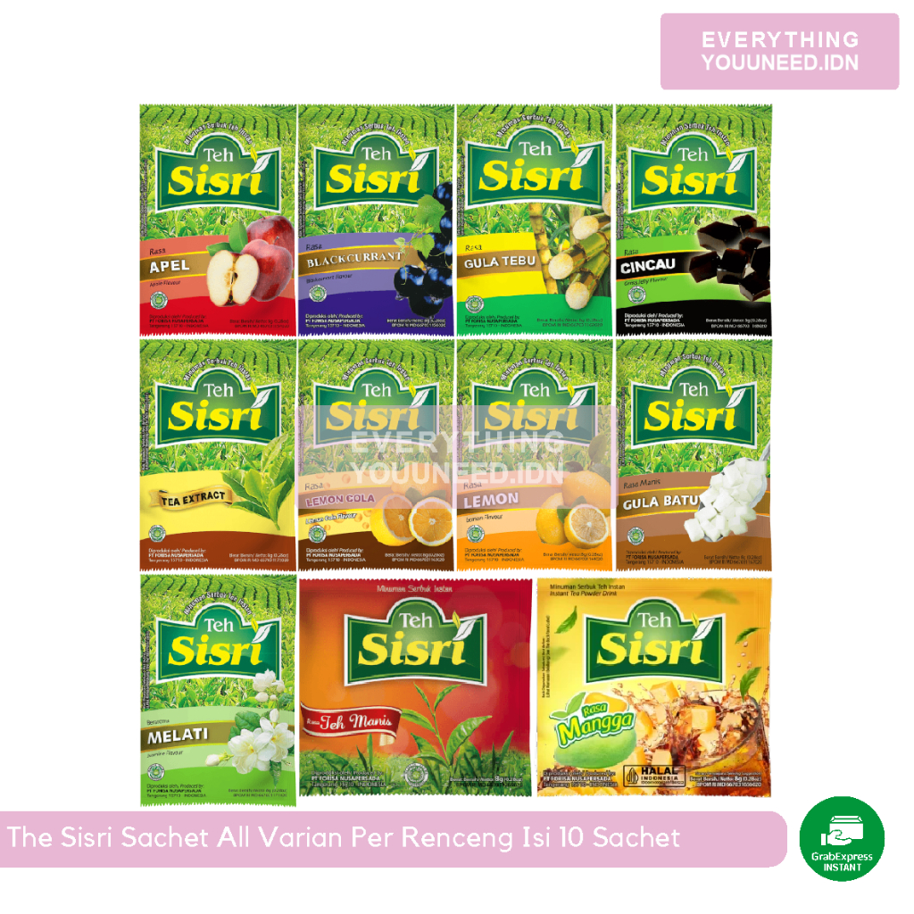 Jual Teh Sisri All Varian 1 Renceng Isi 10 Sachet | Shopee Indonesia