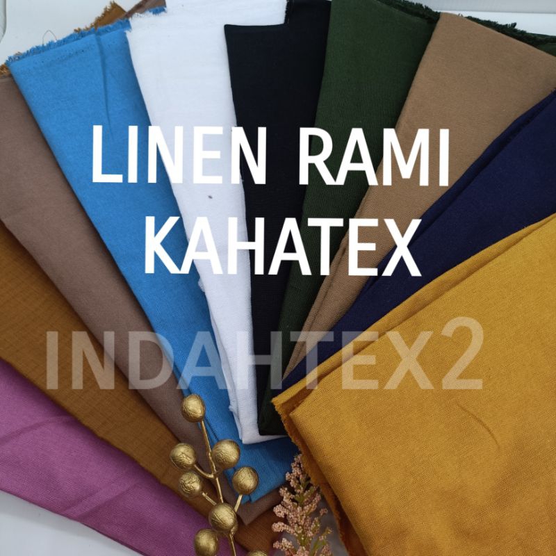 Jual Kain Linen Rami Premium Katun Linen Persetengah meter | Shopee ...