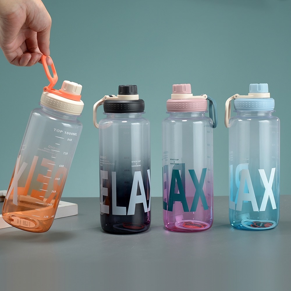 Jual Botol Minum Traveling Bening PORTABLE CUP 1 Liter BPA FREE ...