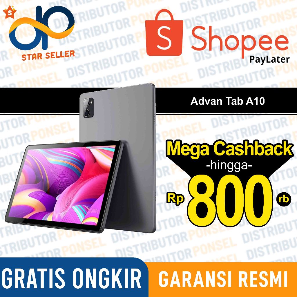 Jual Advan Tab A10 4/64 GB 10.1" Inch Tablet Tab A 10 Garansi Resmi ...