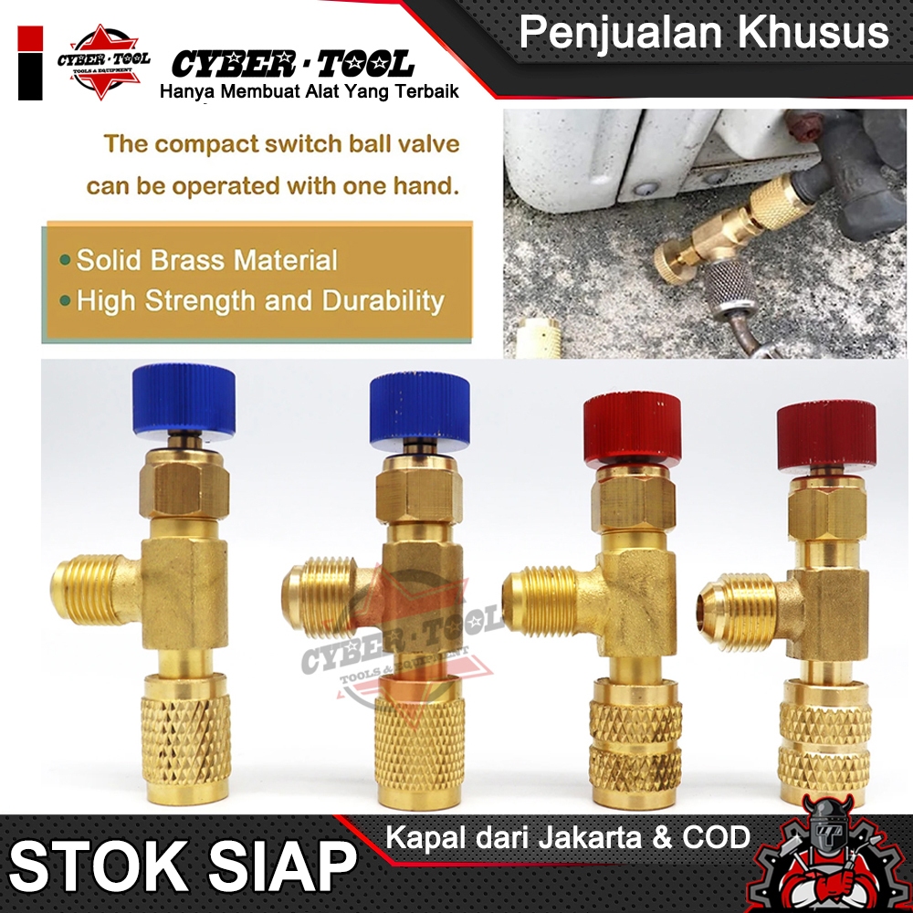 Jual Adaptor Nepel Kran Freon R22 R410 Isi Freon Ac Mobil Adaptor ...