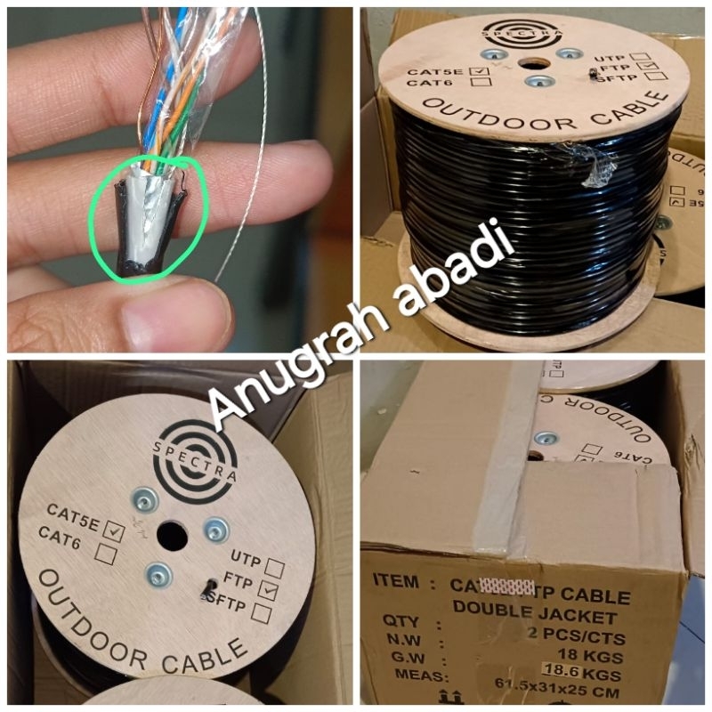 Jual Spectra Ftp cat 5e double jacket | Shopee Indonesia