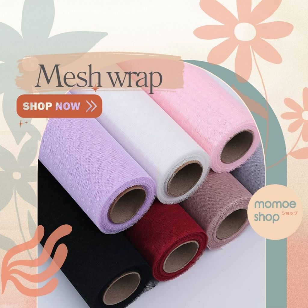 Jual FLOWER WRAP MESH KOREAN JARING BUNGA WRAPPING JALA NET BUKET ...