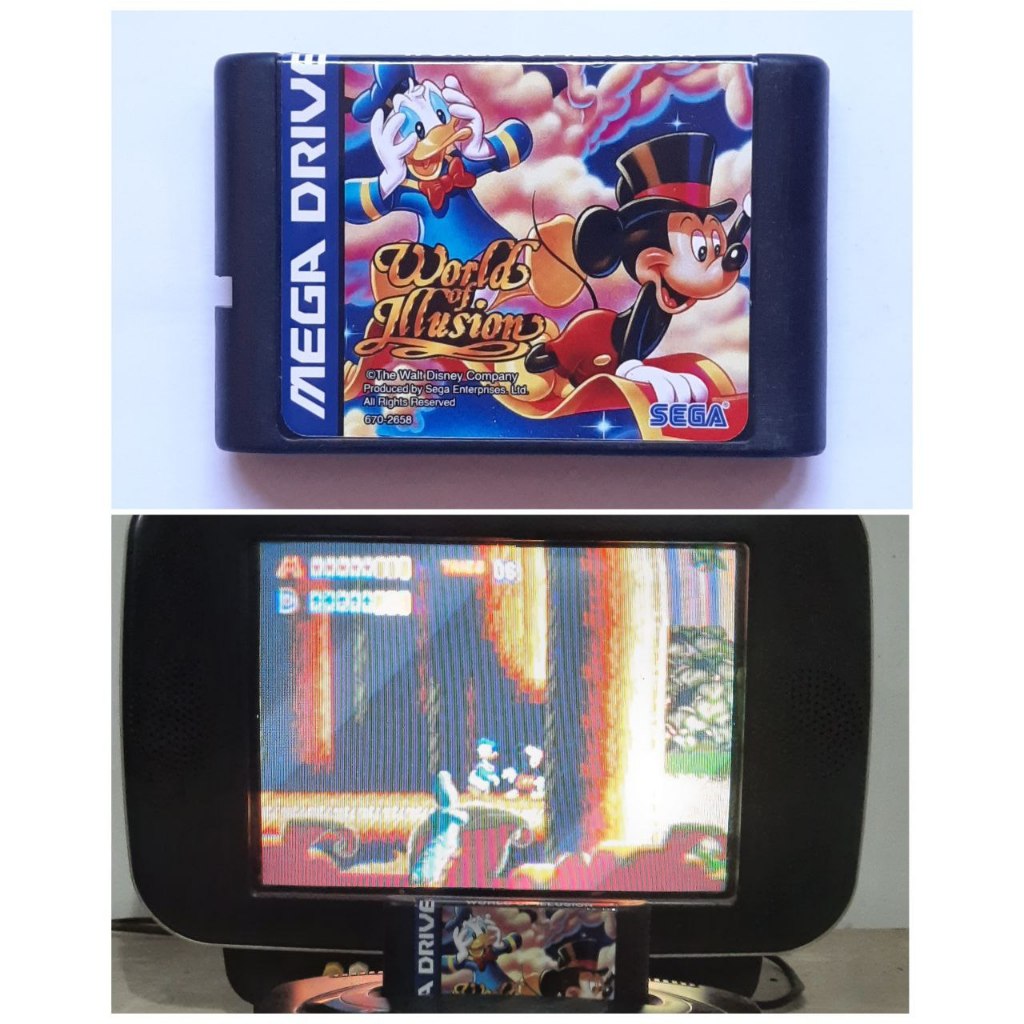 Jual Kaset Sega World of Illusion 16 Bit Mega Drive MD Genesis Game ...