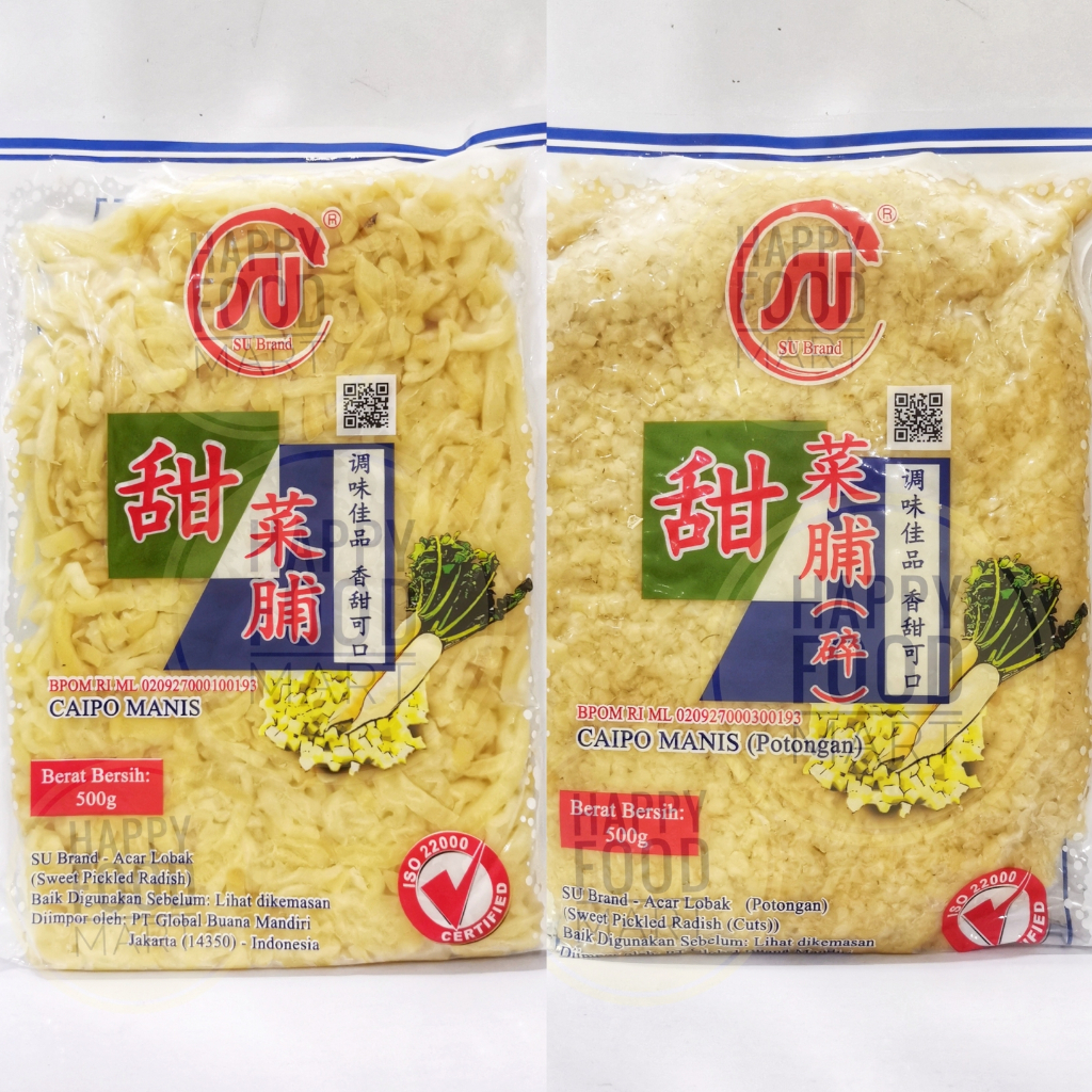 Jual [BPOM RI] SU BRAND CAIPO MANIS 500 GRAM/ACAR LOBAK MANIS POTONGAN ...
