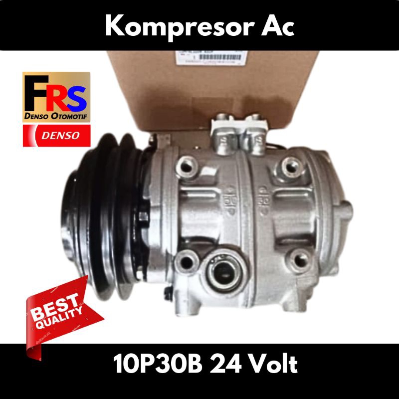 Jual Kompresor AC Mobil BUS 10P 30B 10P30B 24Volt Compressor AC Mobil ...