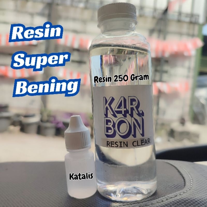 Jual Resin Super Bening + Katalis Kemasan 250 Gram | Shopee Indonesia
