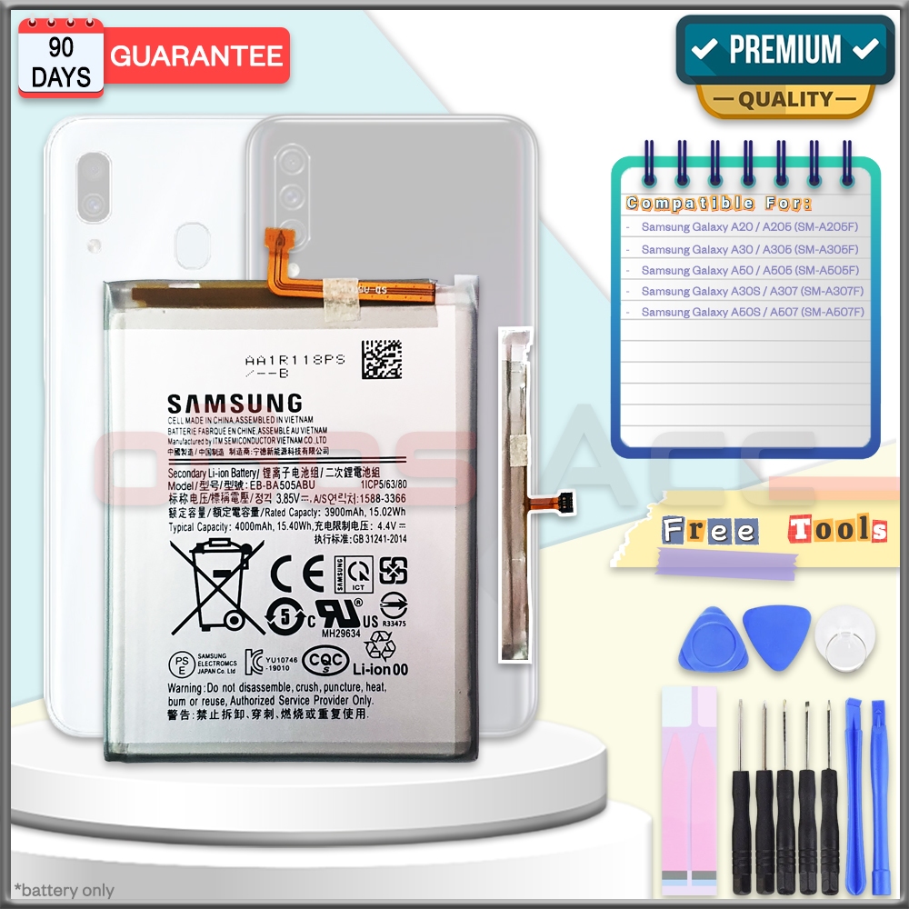 Jual Baterai SAMSUNG GALAXY A20 SM-A205F / A30 SM-A305F / A50 SM-A505F / A30S SM-A307F / A50S SM ...