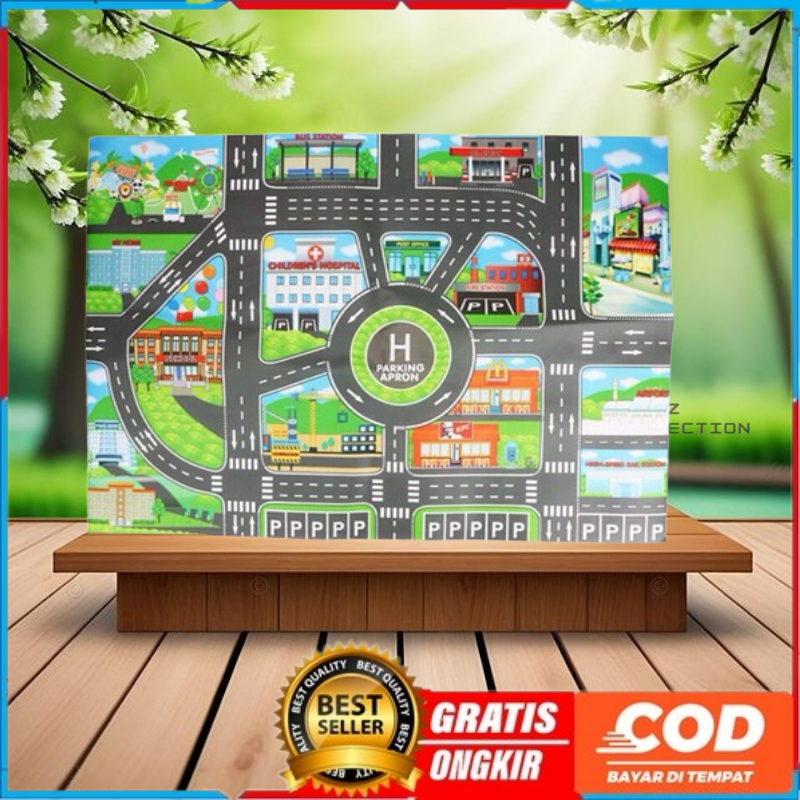 Jual Play Maps Peta Bermain Anak Pretend Play Map Peta Kota Bermain Anak Maps City Kota Bermain ...