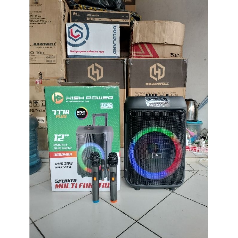 Jual Speaker portable 12 inch High Power 777A Plus | Shopee Indonesia