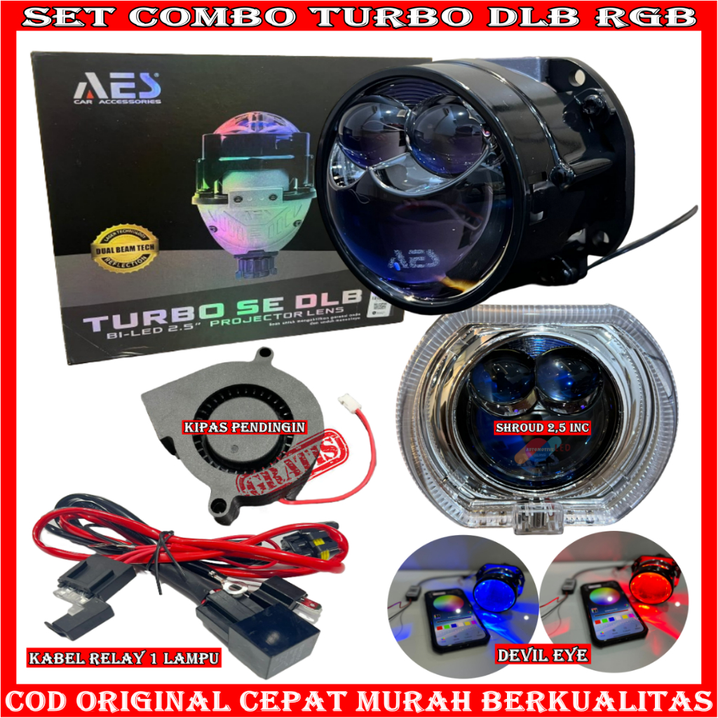 Jual COMBO PAKET HEMAT BILED TURBO SE DLB 75 WATT ORIGINAL BILED AES ...