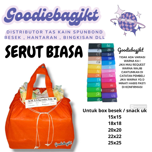 Jual goodiebag tas hajatan serut box nasi kotak nasi berkat 18x18 [ r8 ...
