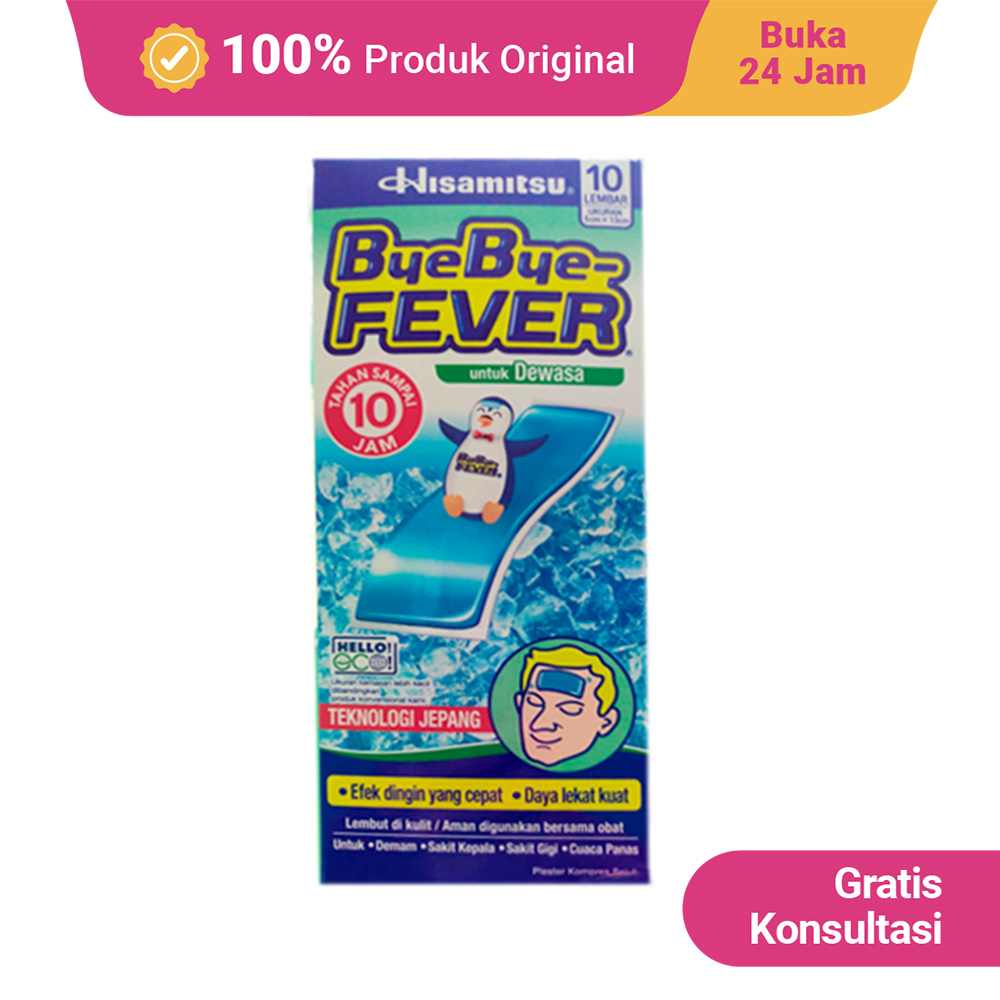Jual Bye Bye Fever Dewasa 1 Lembar | Shopee Indonesia