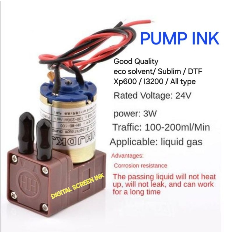 Jual pump ink i3200 xp600 dtf ecosolvent sublim eco solvent pompa tinta ...