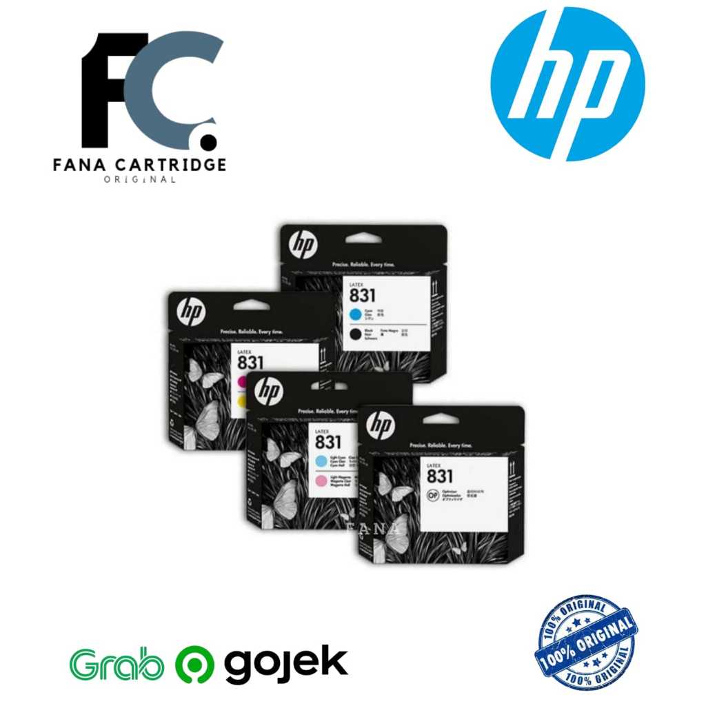 Jual Printhead latex hp 831 black cyan magenta yellow LC LM original ...