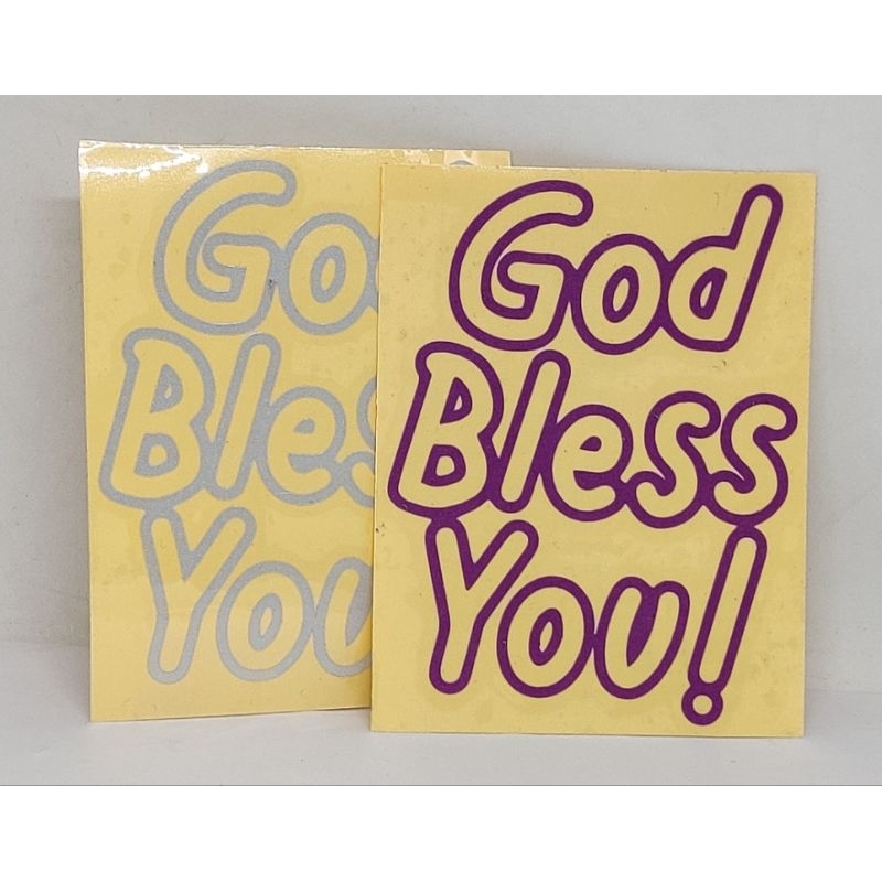 Jual STIKER ROHANI " GOD BLESS YOU" | Shopee Indonesia