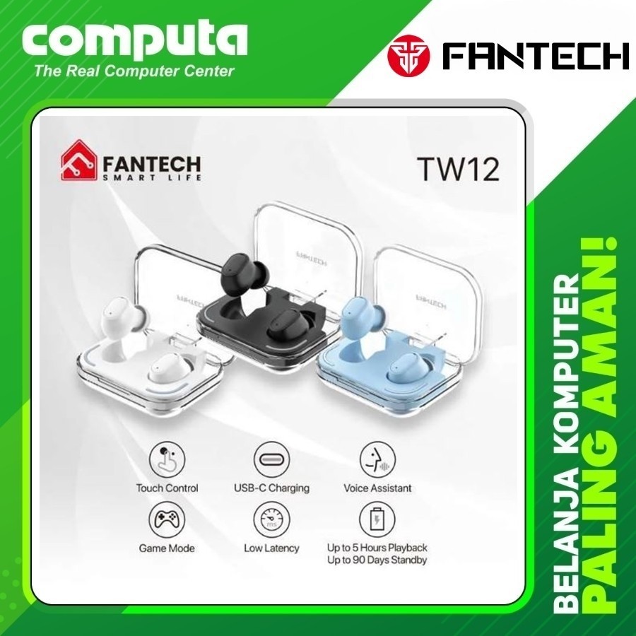 Jual FANTECH Wave 12 TW12 TWS True Wireless Stereo | Shopee Indonesia