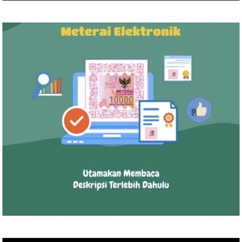 Jual E Meterai Elektronik 10000 Proses Cepat Original Peruri | Shopee ...