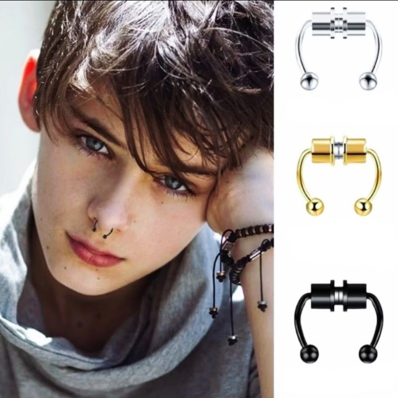 Jual ANTING FAKE SEPTUM TITANIUM / TINDIK HIDUNG PALSU TITANIUM ...