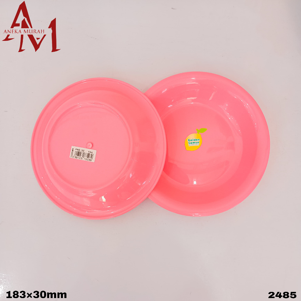Jual PIRING MAKAN BULAT PINK PMB 198 ( 2485 ) - PM 180 ( 5317 ...