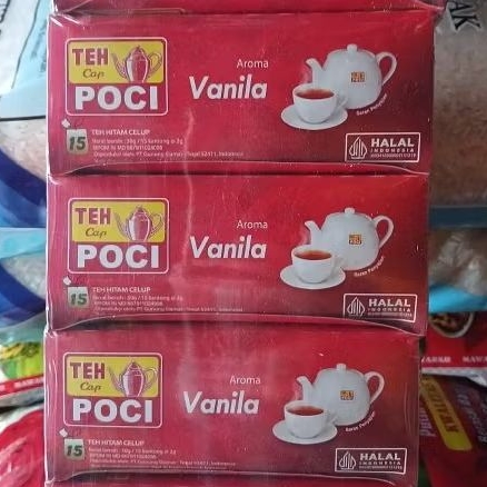 Jual Teh Celup Cap Poci Aroma Vanilla 15 Bags | Shopee Indonesia