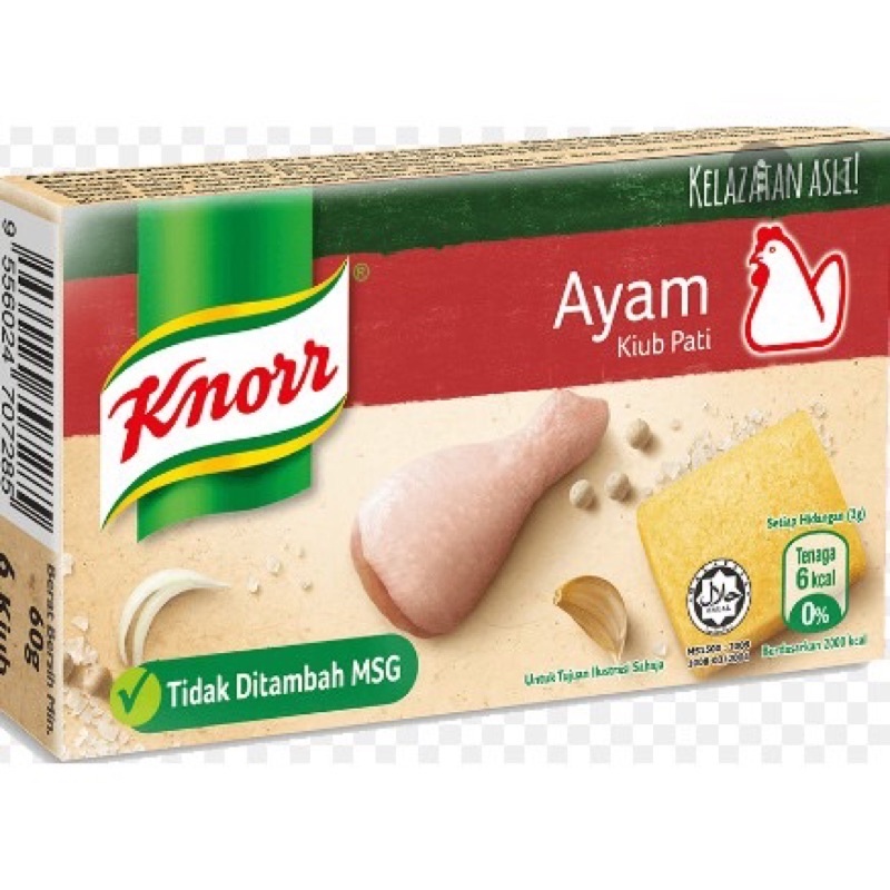 Jual Knorr chicken cubes NO MSG isi 6 & 12 cube Kaldu ayam | Shopee ...