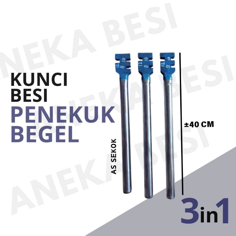 Jual KUNCI BESI BEGEL DAN BETON 3 IN 1 UKURAN 6,8,10 DAN 8,10,12 ...