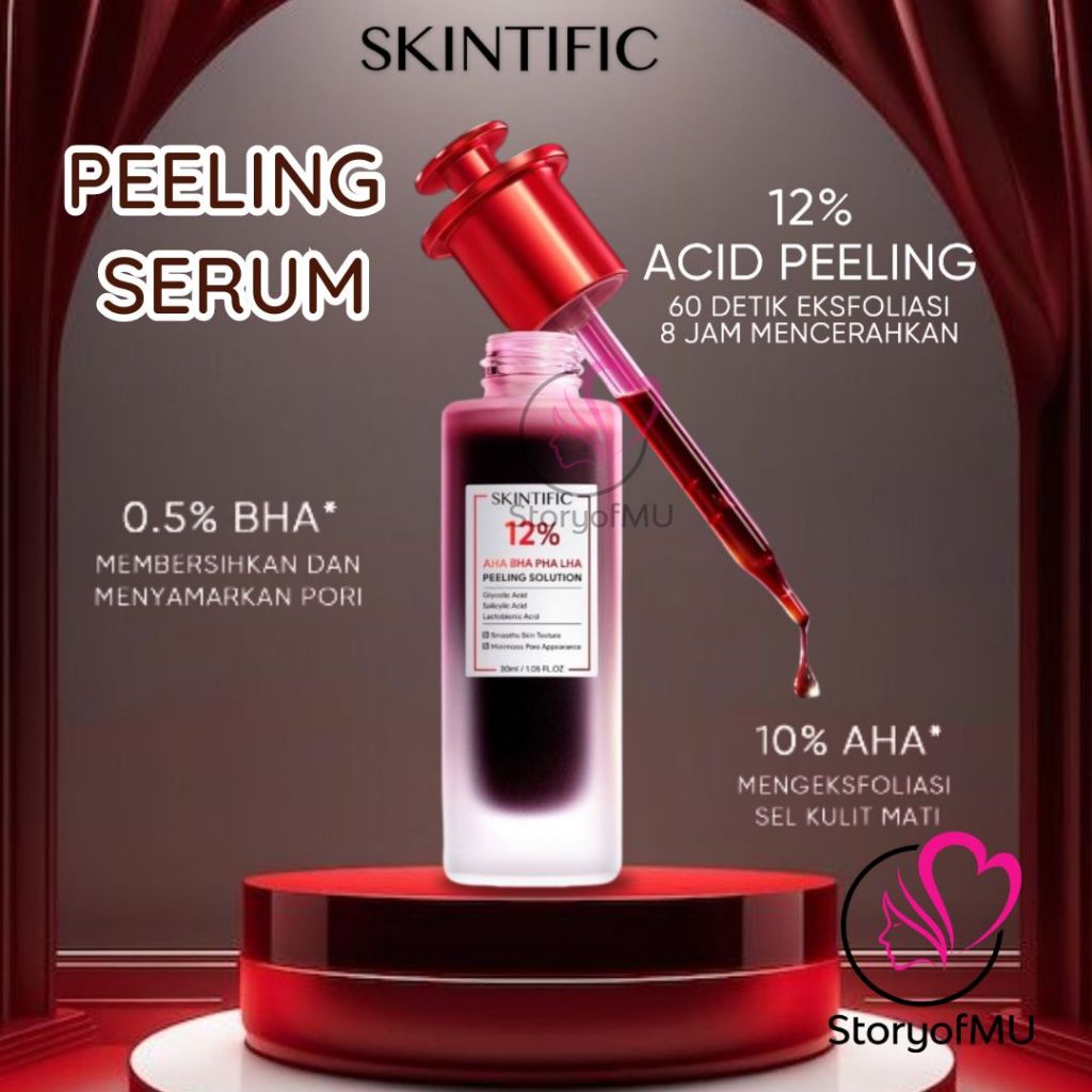 Jual SKINTIFIC 12% AHA BHA PHA LHA Acid Peeling Solution Serum 30ml - Eksfoliasi Essence ...