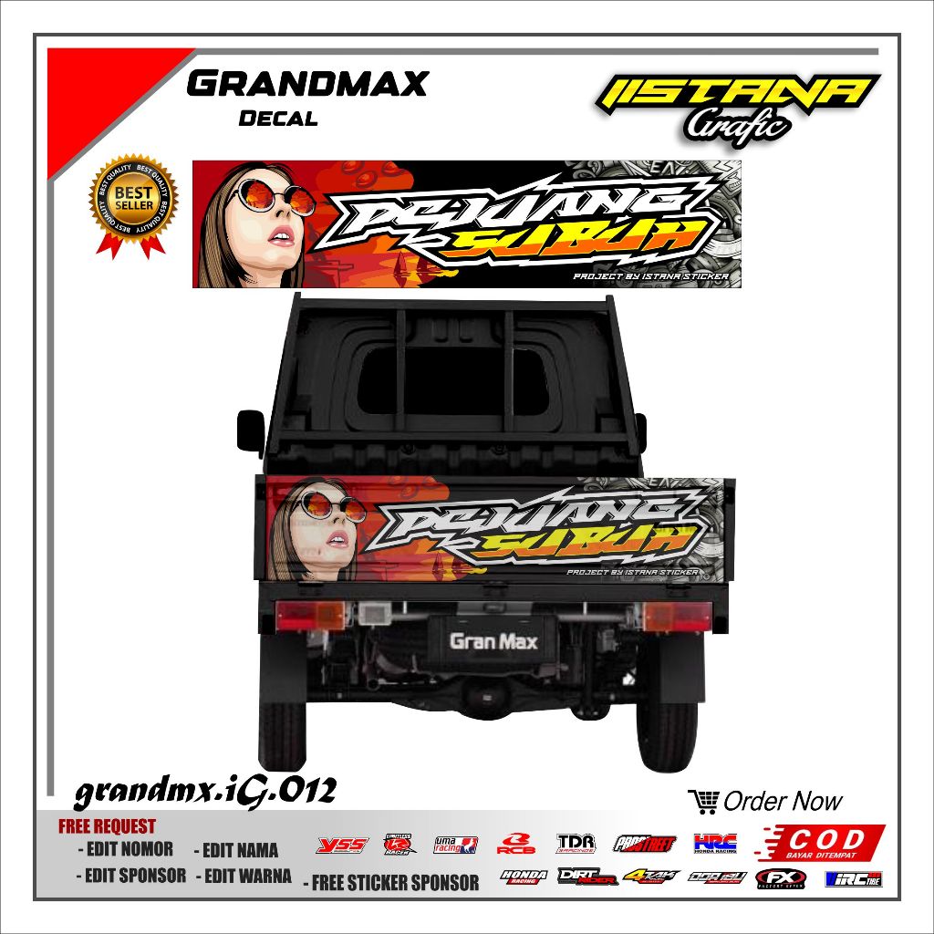 Jual Stiker Decal Pintu Belakang GRAND MAX - Sticker Variasi Pintu ...
