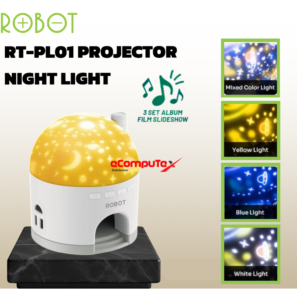 Jual ROBOT NIGHT LAMP PROJECTION RT-PL01 LAMPU TIDUR PROJECTION ...